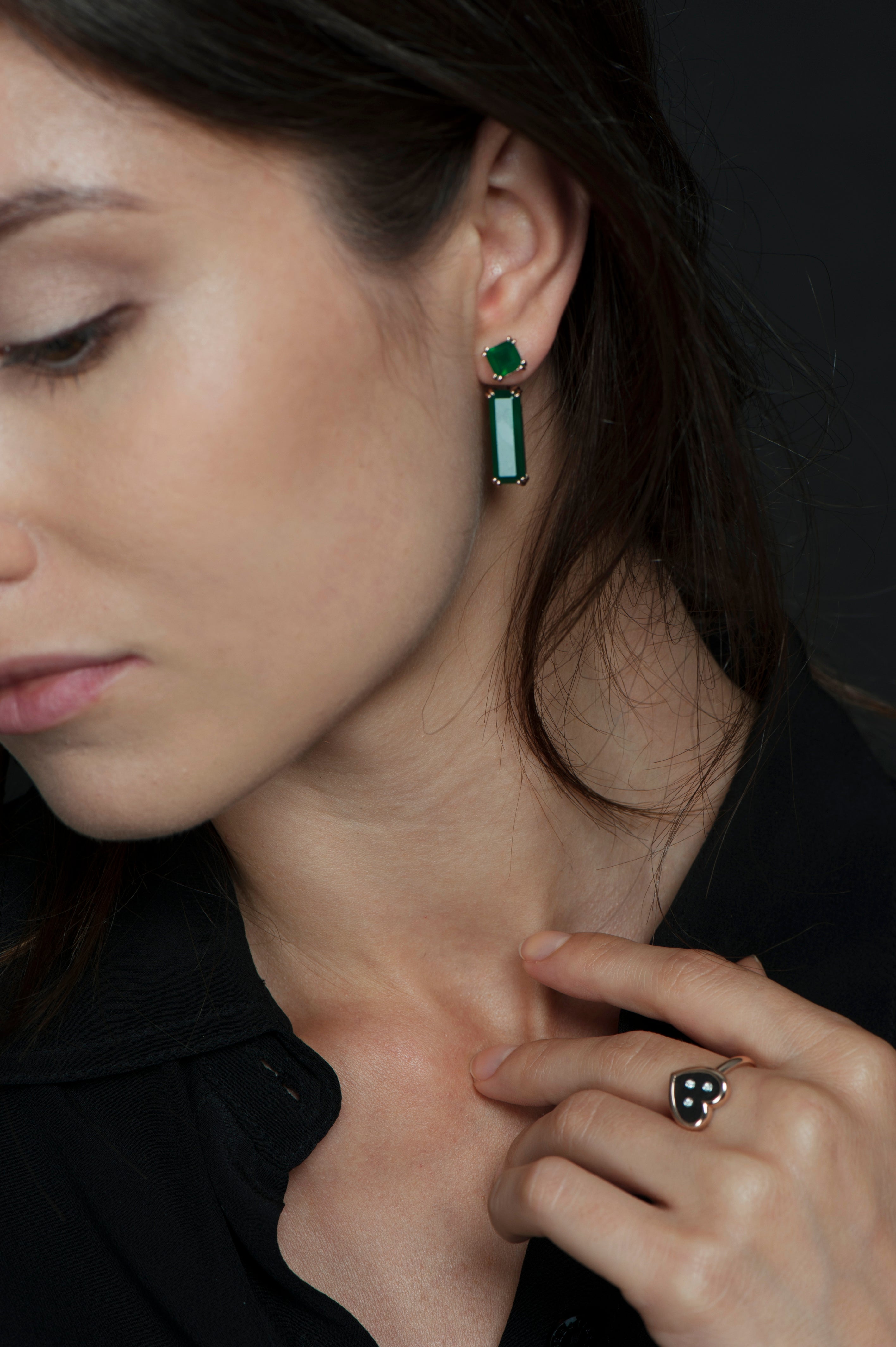 Marilyn Green Agate Earring Extenders – Hestia Jewels